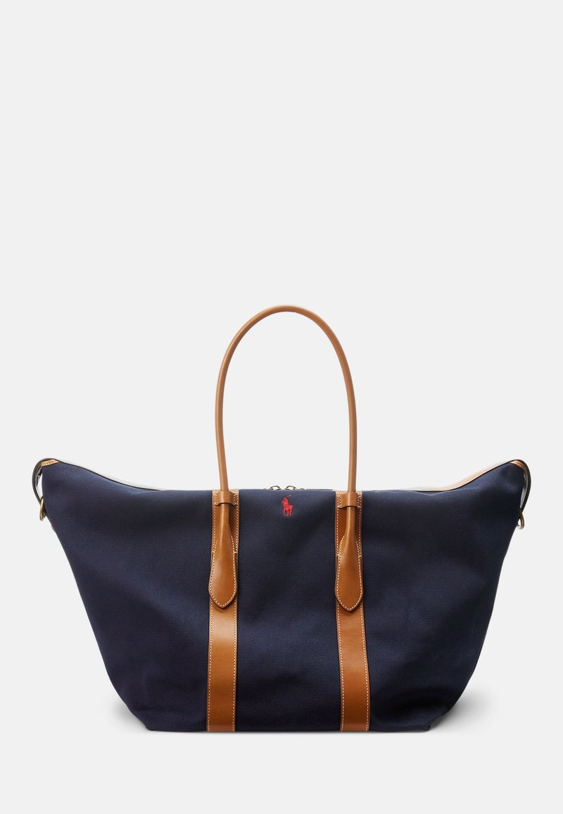 Polo Ralph Lauren TOTE EXTRA LARGE - Shopping bags - navy/cuoio ...