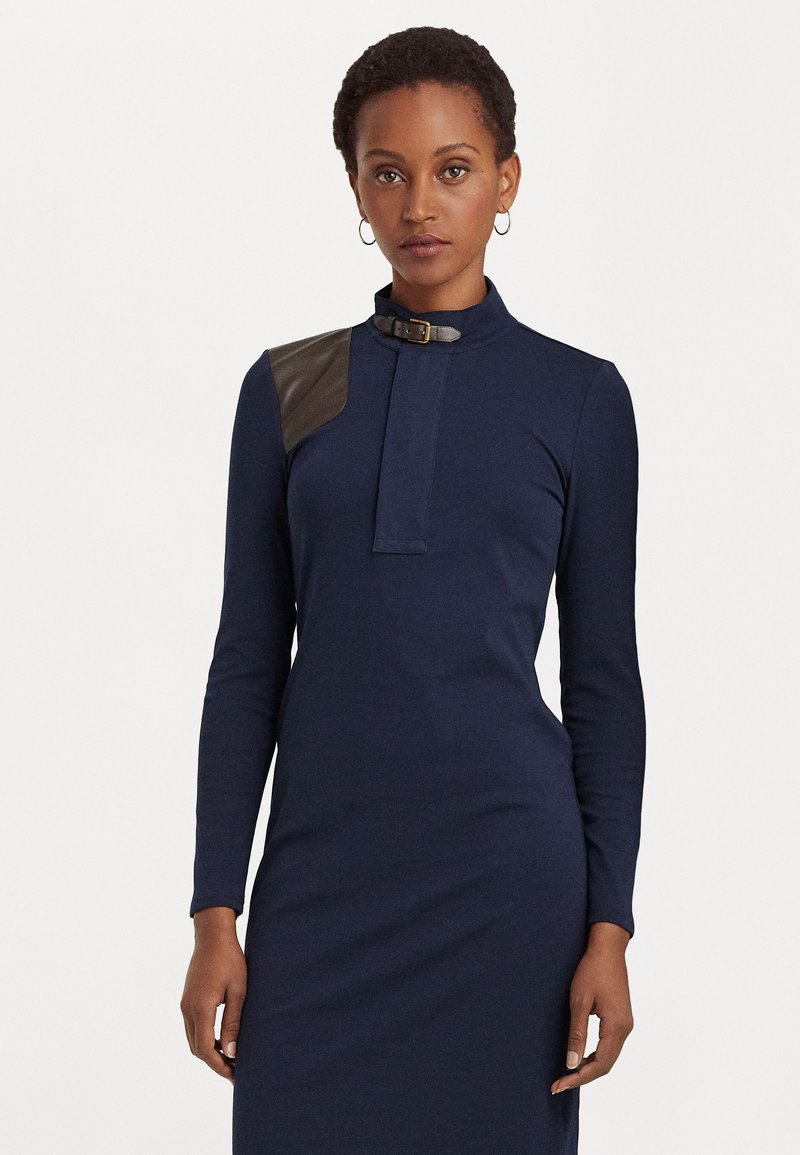 Lauren Ralph Lauren ALZENA LONG SLEEVE DAY DRESS - Jerseykleid - navy ...