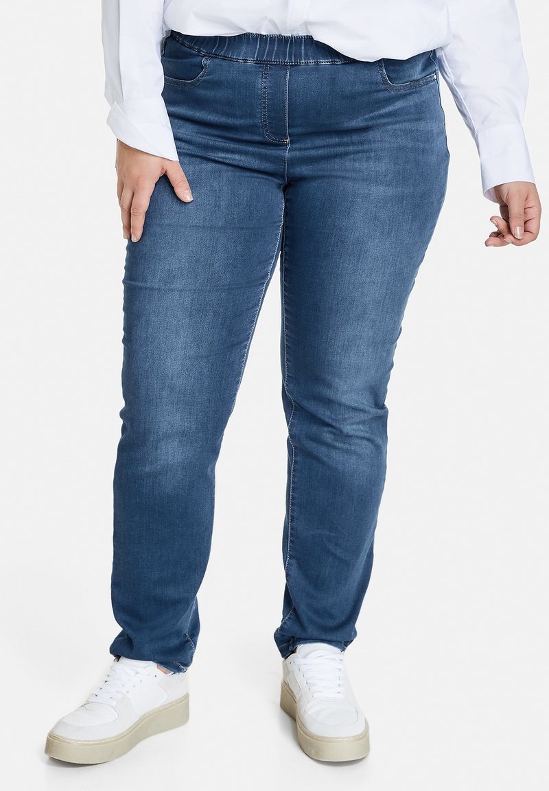 Samoon LANG LUCY - Jeggings - light blue denim/light-blue denim ...