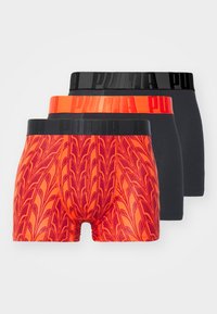 Puma MEN TERRACE 3 PACK - Boxers - orange/black/noir - ZALANDO.FR