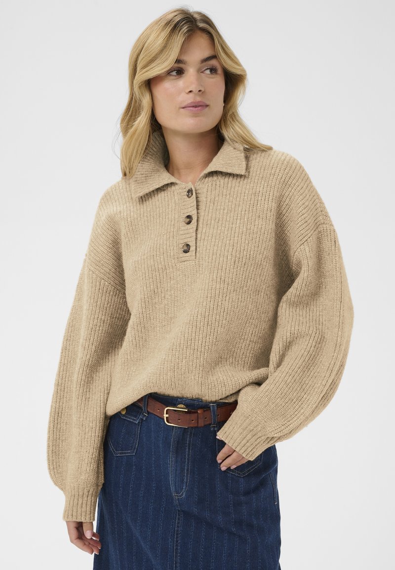 Saint Tropez Jumper - tannin melange/brown - Zalando