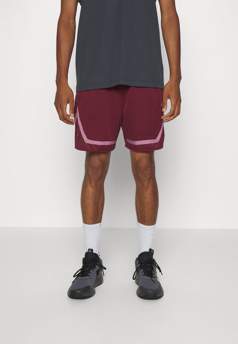 adidas Performance PRO BLOCK - Krótkie spodenki sportowe/czerwony ...