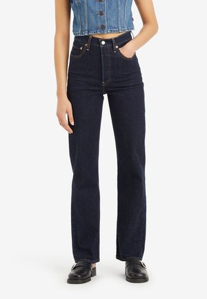 Levi's® Flared Jeans - dark indigo rinse blue/hellblau-meliert - Zalando.de
