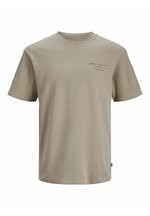 Jack & Jones PREMIUM JPRBLASANCHEZ CREW NECK - T-shirts print - brindle ...