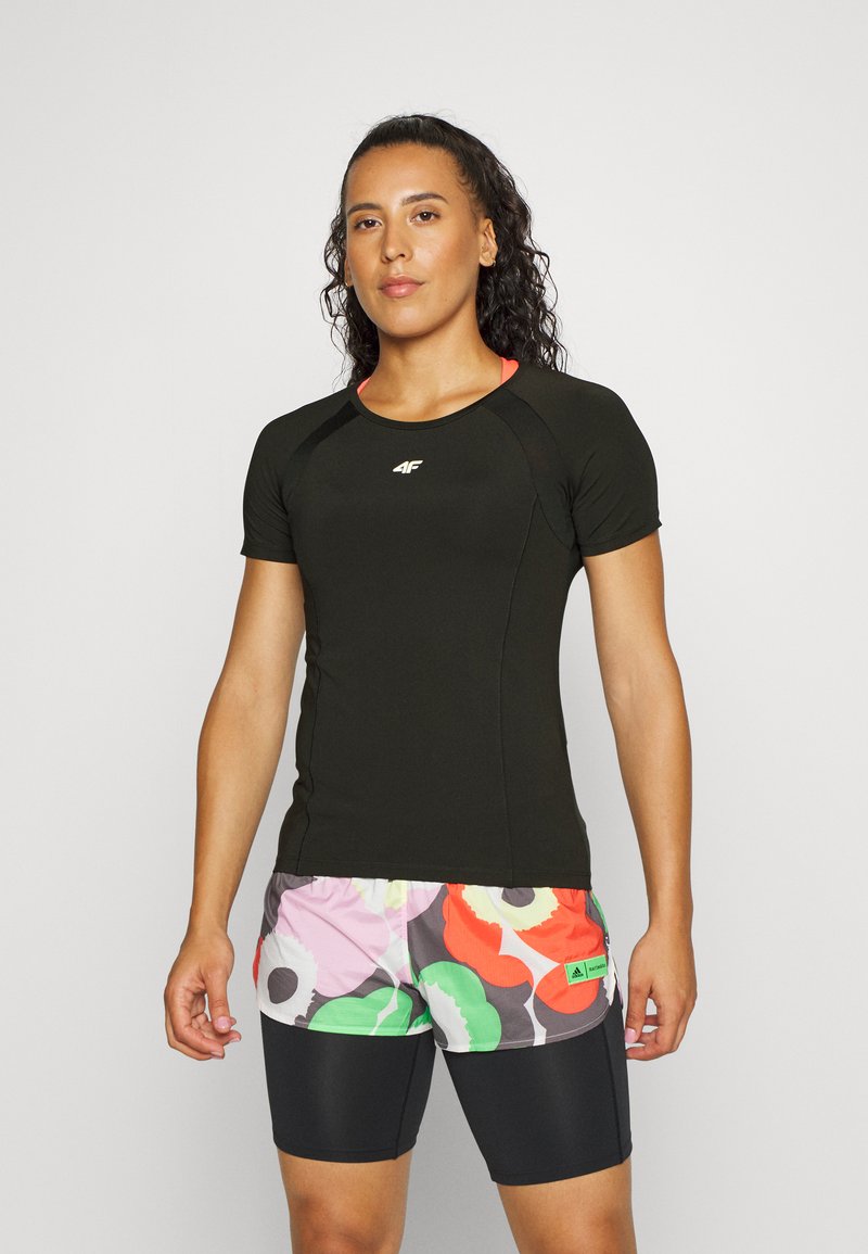 4F WOMENS FUNCTIONAL Sports T shirt Deep Black black Zalando de 4f-womens-functional-sports-t-shirt-deep-black-black-zalando-de