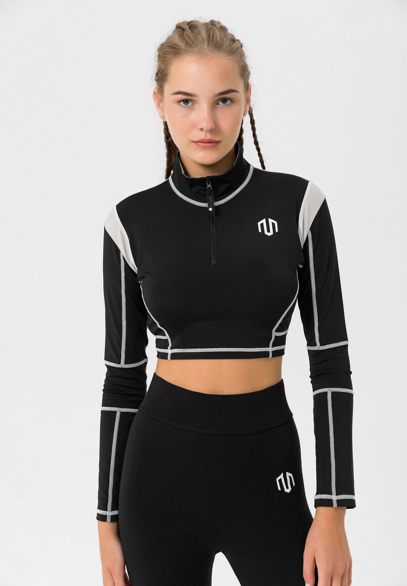 MOROTAI NAKA KANSEI CHROME ZIPED - Langarmshirt - schwarz - Zalando.de
