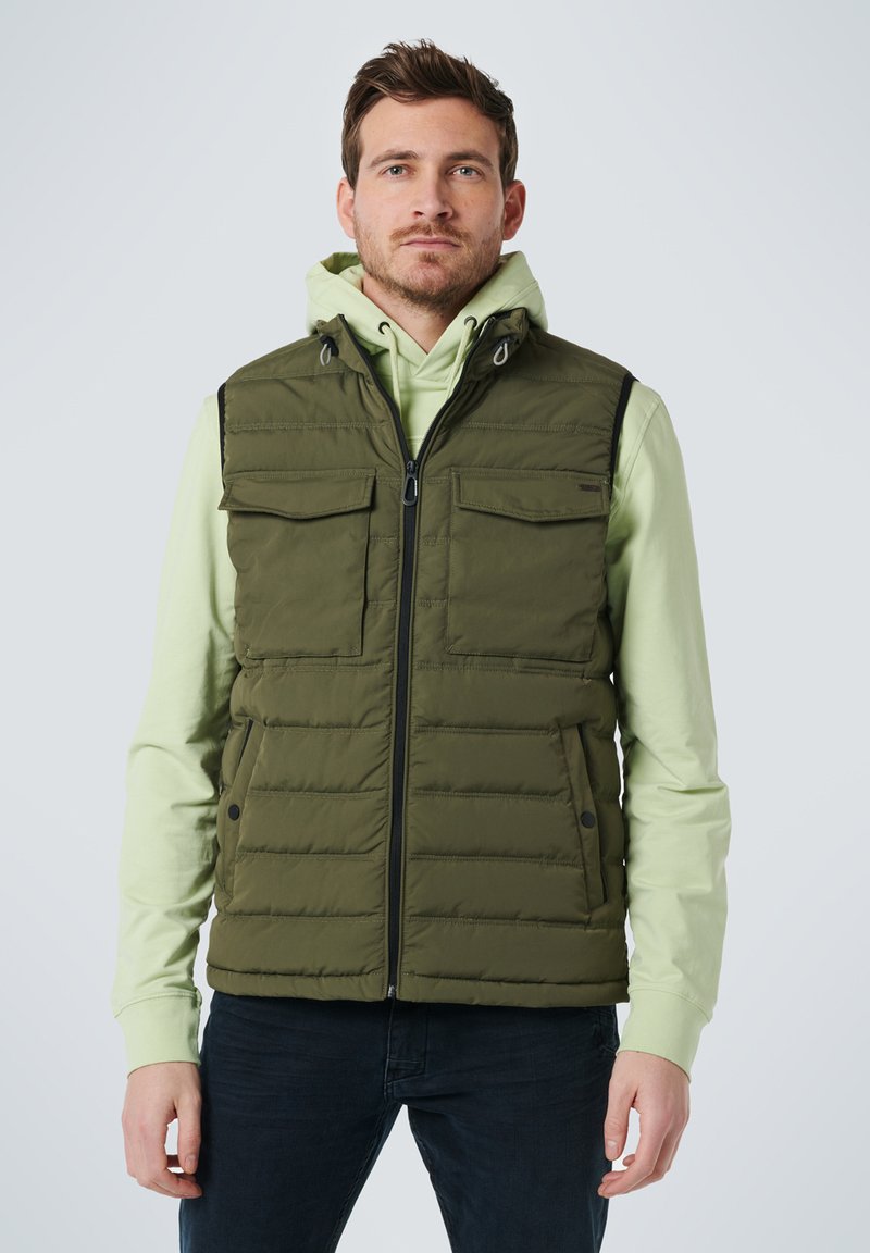 NO EXCESS Veste sans manches - basil/vert foncé - ZALANDO