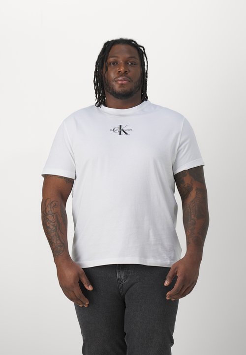 Calvin Klein Jeans Plus DISRUPTED OUTLINE LOGO - T-shirt imprimé ...