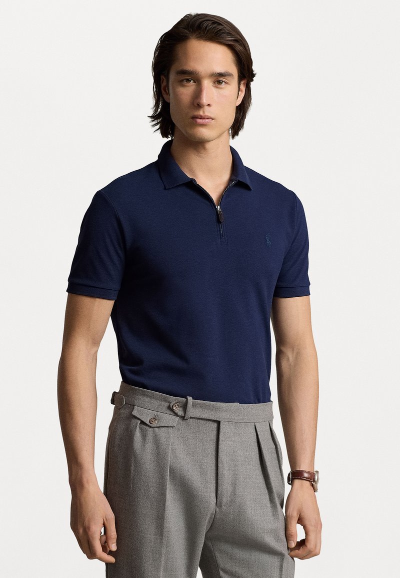 Polo Ralph Lauren CUSTOM SLIM FIT STRETCH MESH POLO SHIRT - Polo shirt - refined navy/dark blue ...