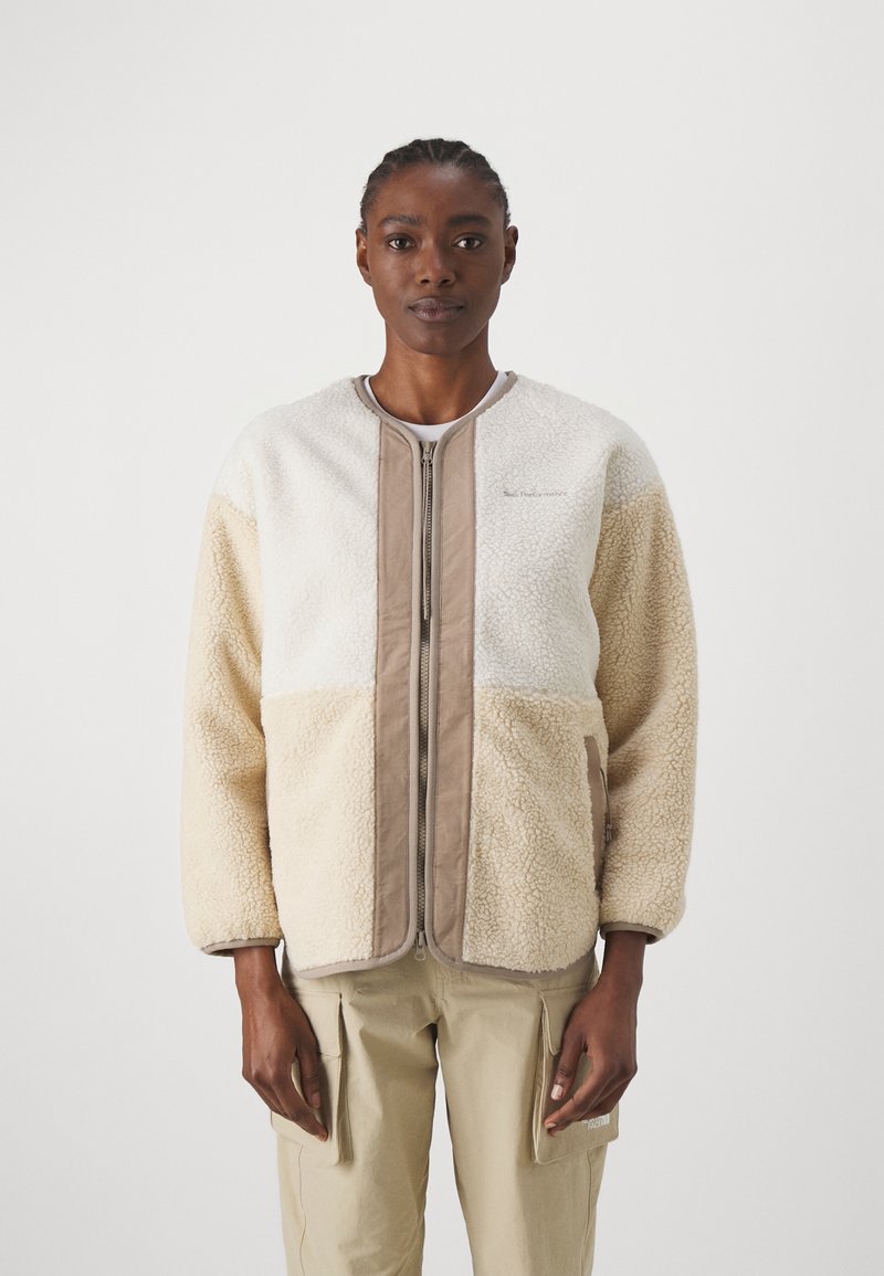 Peak Performance OVERSIZED - Fleecejakke - offwhite/sand fog/avid beige ...