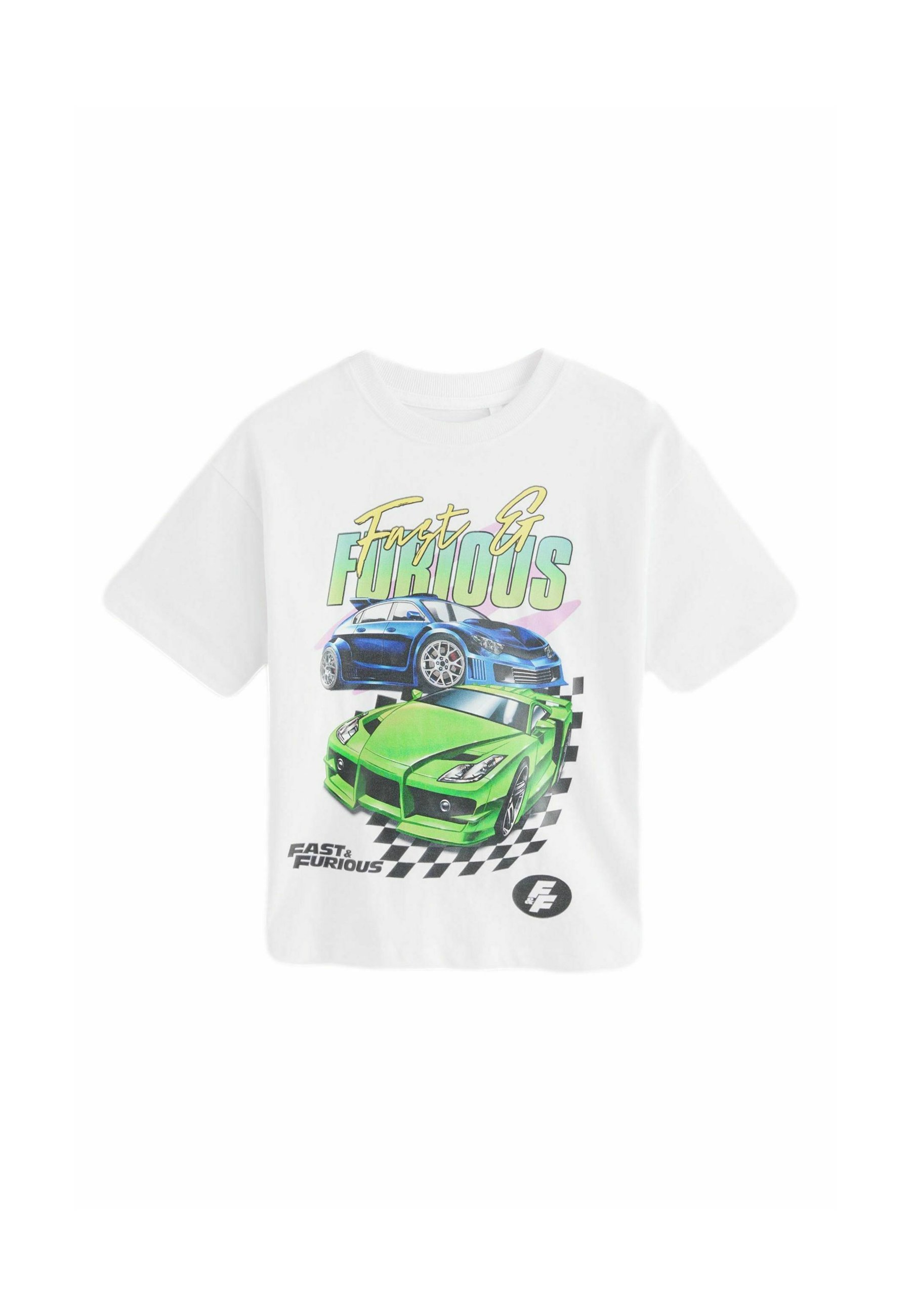 Next FAST AND FURIOUS T shirt z nadrukiem bia y Zalando.pl