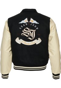 Sean John SJ YACHT CLUB COLLEGE - Bomber Jacket - black sand/black ...