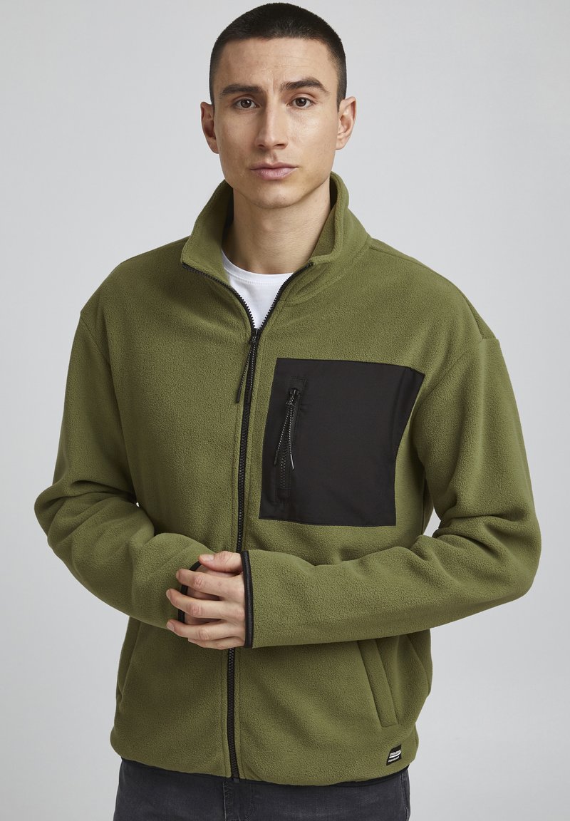 Blend BHSWEATSHIRT - Fleecejacke - loden green/grey denim - Zalando.ch