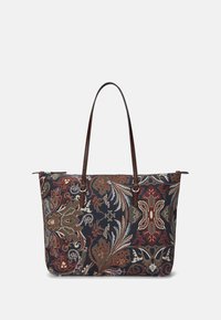 Lauren Ralph Lauren NYLON MEDIUM KEATON TOTE BAG - Shopping bag - fiera/refined navy/viola ...