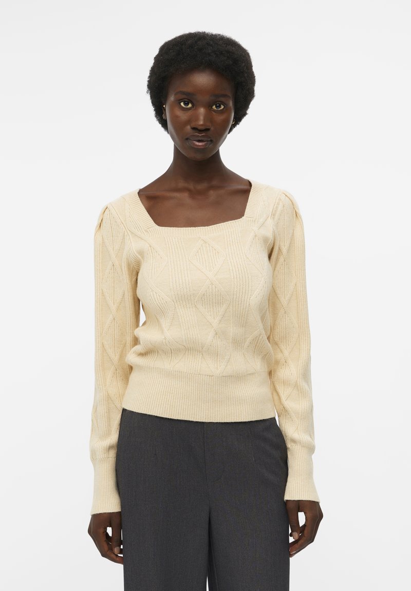 Object Jumper - sandshell/off-white - Zalando