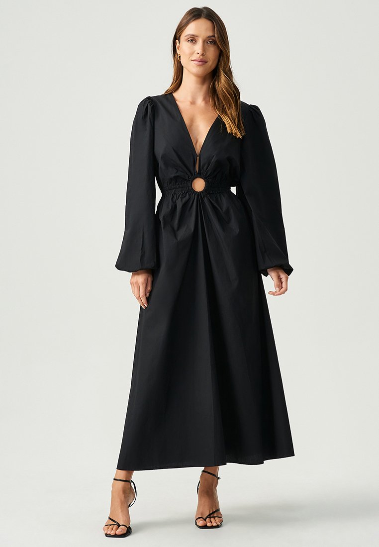 SÁVEL TELSIE RING - Maxi-jurk - black/zwart - Zalando.nl