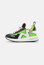 MSGM Sneaker low - black/green neon/schwarz - Zalando.de