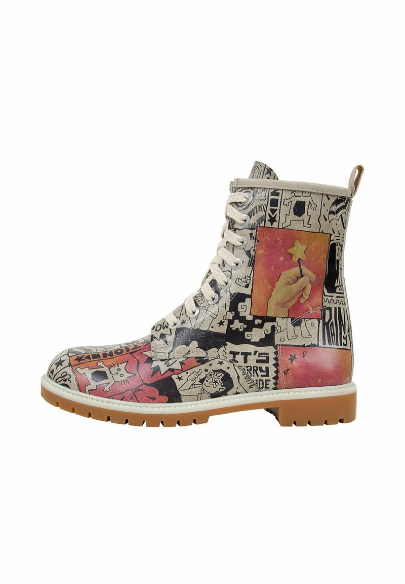 Dogo STAR GIRL HANDGEFERTIGT - Platform ankle boots - beige - Zalando