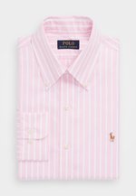 Polo Ralph Lauren LONG SLEEVE - Hemd - pink/white/pink - Zalando.de
