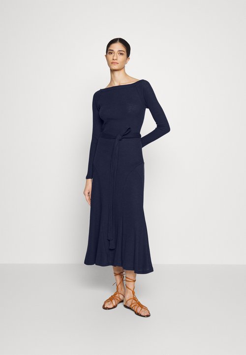Lauren Ralph Lauren MUNZIE ELBOW SLEEVE DAY DRESS - Jerseyjurk - lighthouse navy/donkerblauw ...