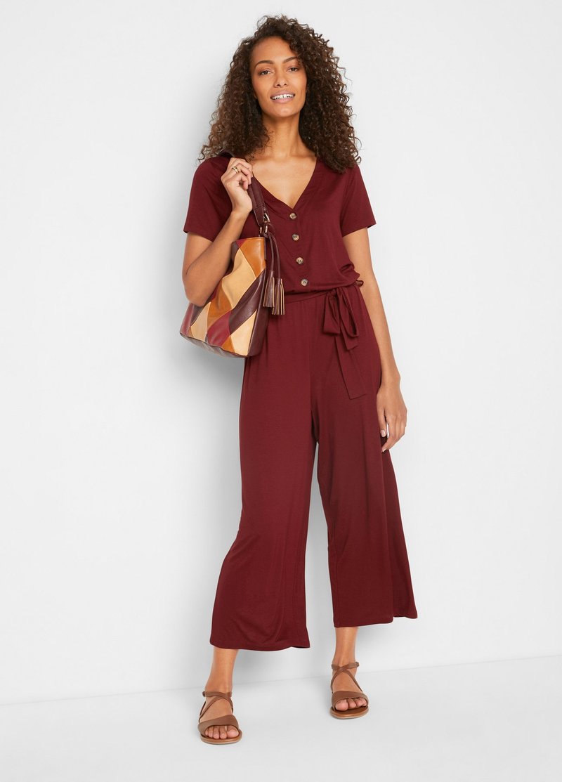 bonprix Tuta jumpsuit - rot/rosso - Zalando.it