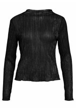 Object DURCHSICHTIGES - Blouse - black/zwart - Zalando.be