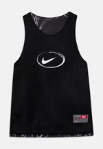 Nike Performance TANK REVERSIBL UNISEX - Topper - black/white/svart ...