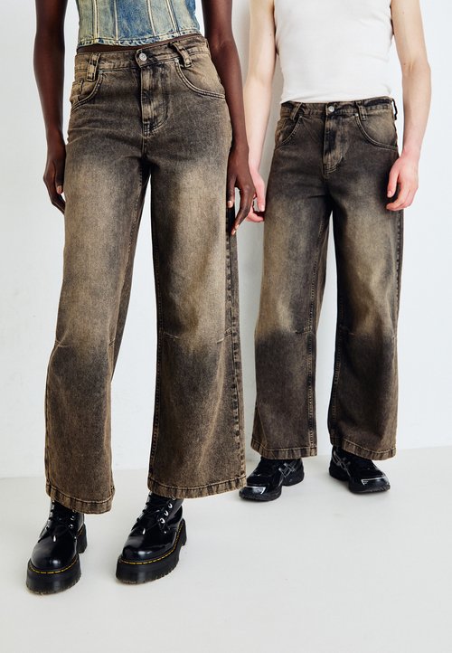 Jaded London LIGHT GREY WASHED RAZOR - Relaxed fit -farkut - light grey ...