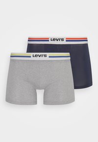 Levi's® MEN PLACED LOGO BOXER BRIEF 2 PACK - Shorty - navy combo/bleu ...