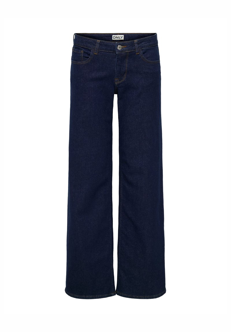 ONLY Wide-fit ONLJUDY-O Low waist Wide Leg Fit - Pernera ancha - dark ...