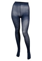 Zizzi MIT PUNKTEN - Strumpbyxor - navy blazer w dot/mörkblå - Zalando.se