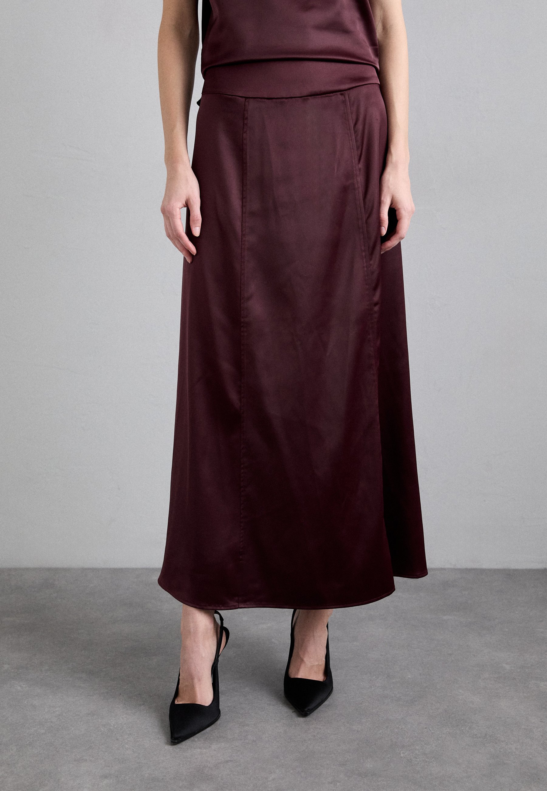 AERON FOX LONG SKIRT A line skirt merlot bordeaux Zalando