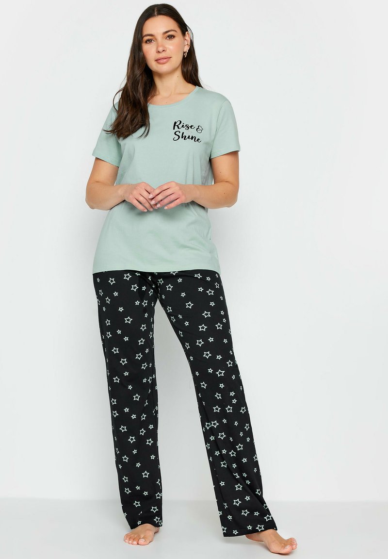 Long Tall Sally RISE SHINE SLOGAN WIDE LEG - Pyjama - green/vert clair ...