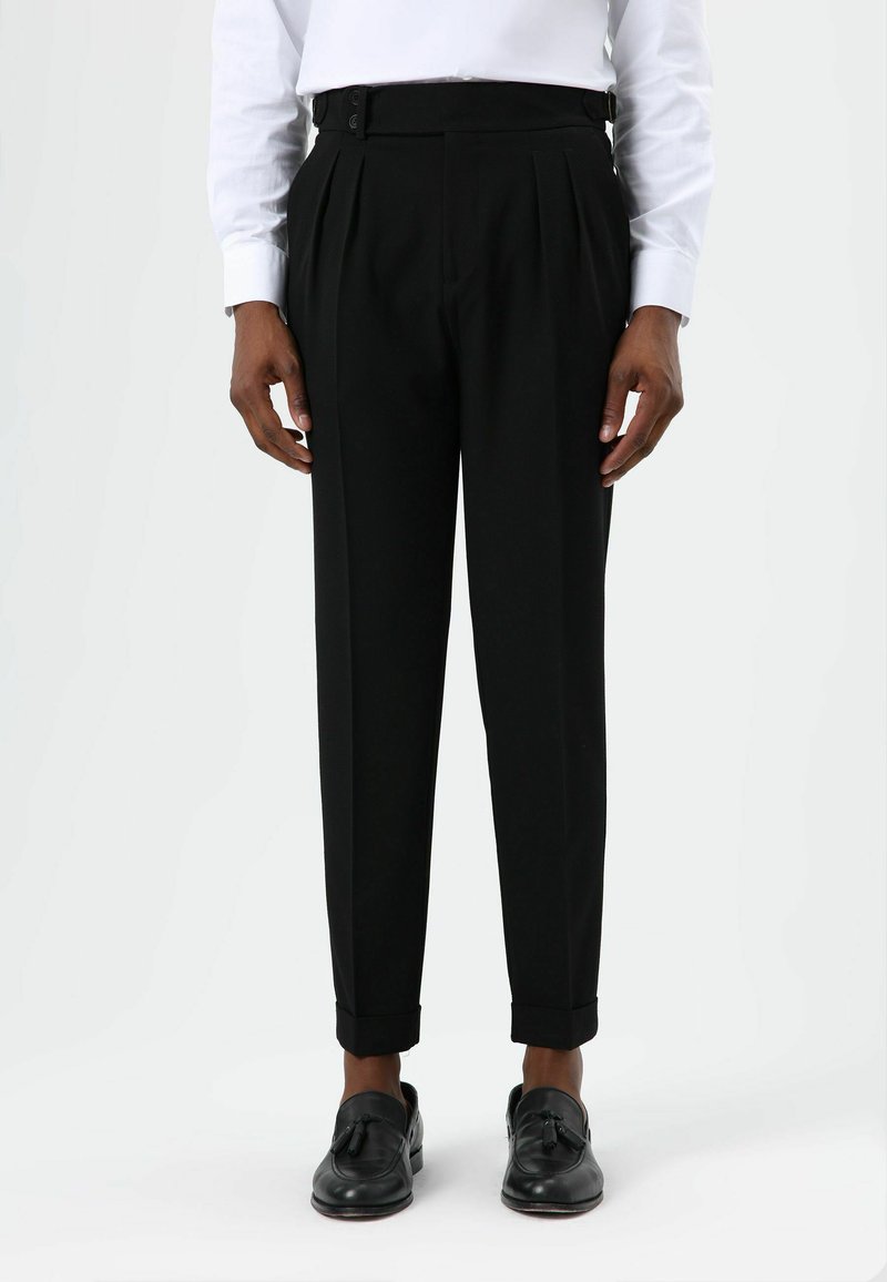 Lucy & Sam REGULAR FIT - Trousers - black - Zalando