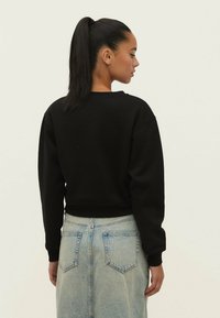 Stradivarius BASIC CROPPED - Sweater - black/zwart - Zalando.be