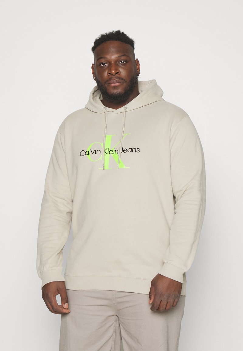 Calvin Klein Jeans Plus SEASONAL MONOLOGO HOODIE - Felpa con cappuccio ...