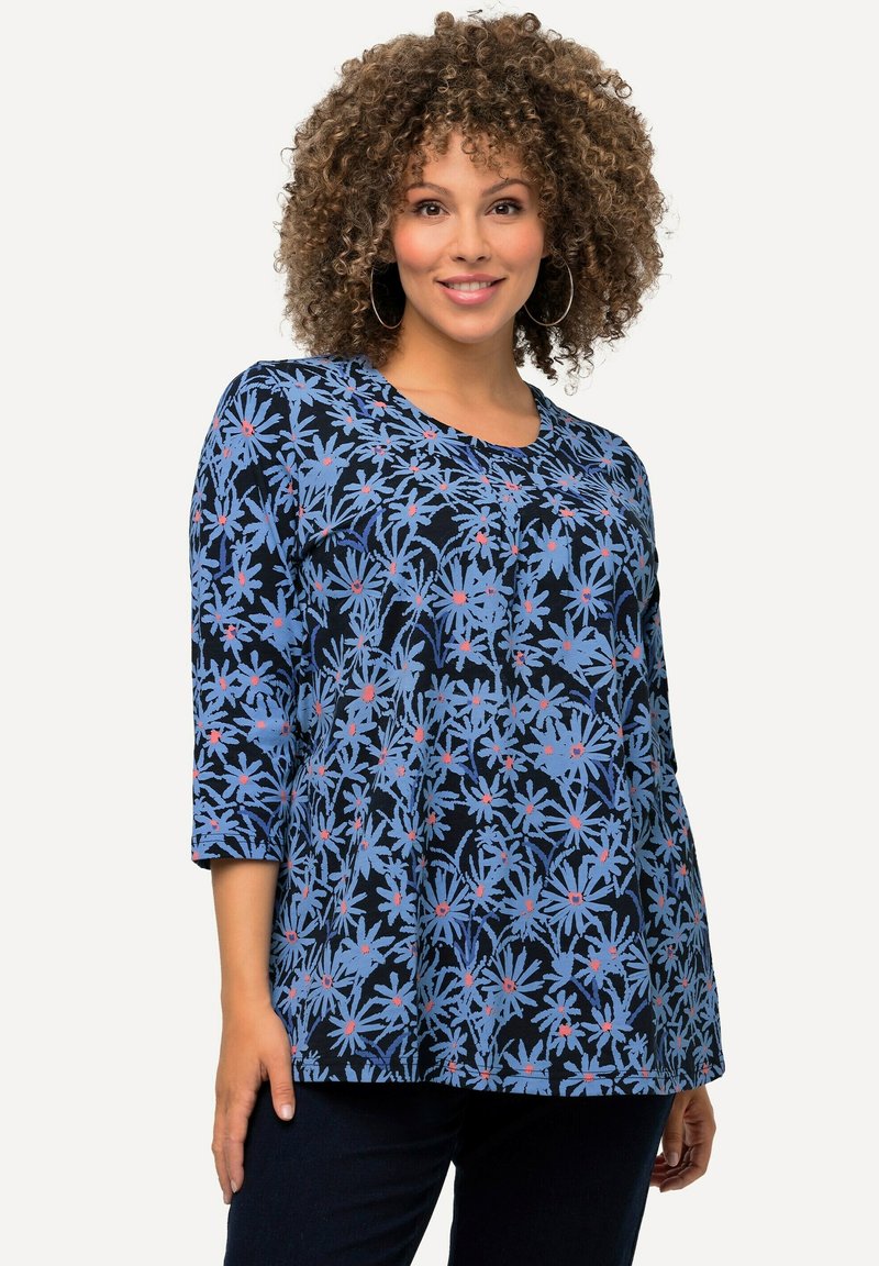 Ulla Popken Triko s potiskem - blue/modrá - Zalando.cz