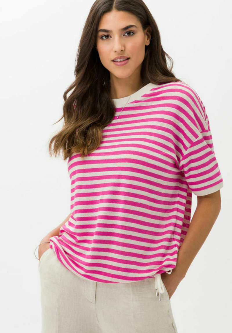 BRAX STYLE CANDICE - T-shirt print - flush/donkerroze - Zalando.be