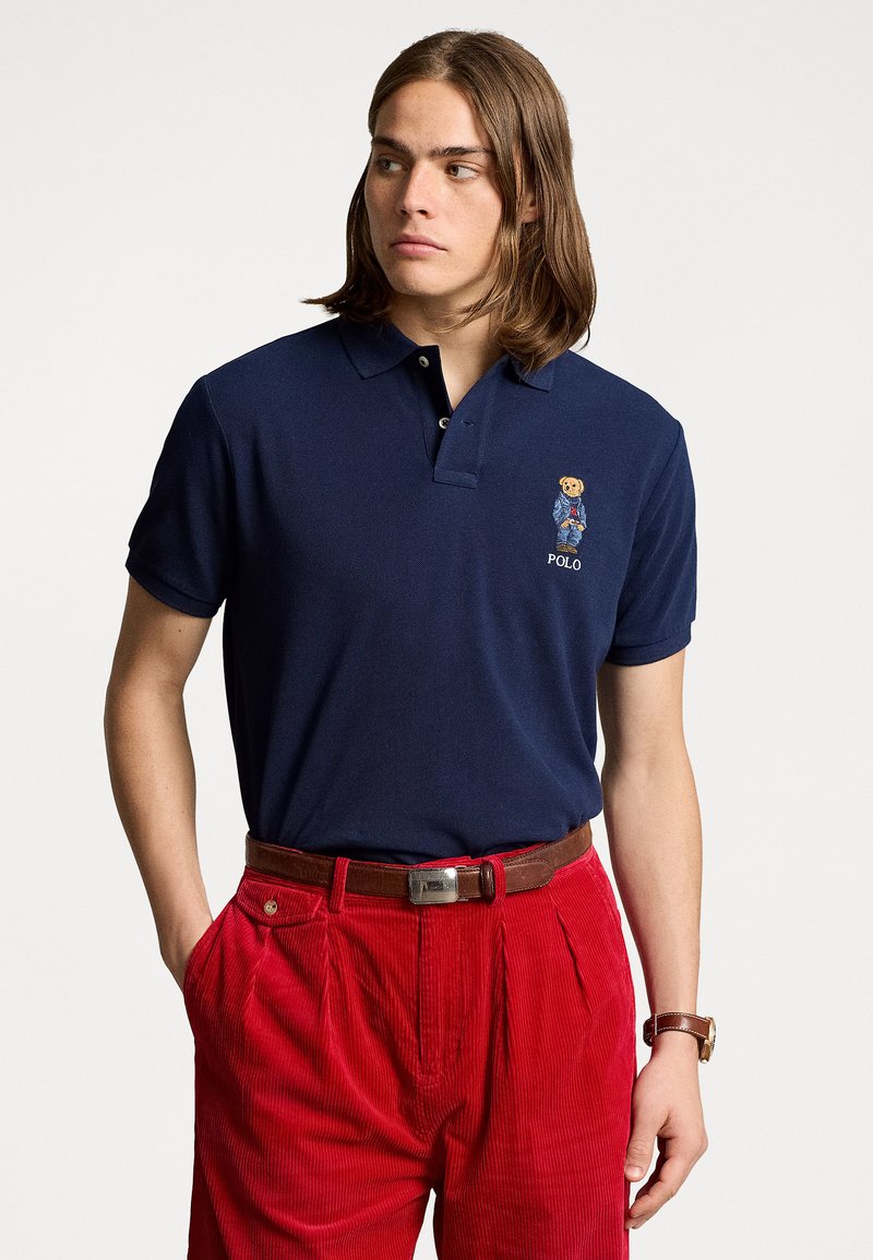 Polo Ralph Lauren CUSTOM SLIM POLO BEAR MESH POLO SHIRT - Polo shirt ...