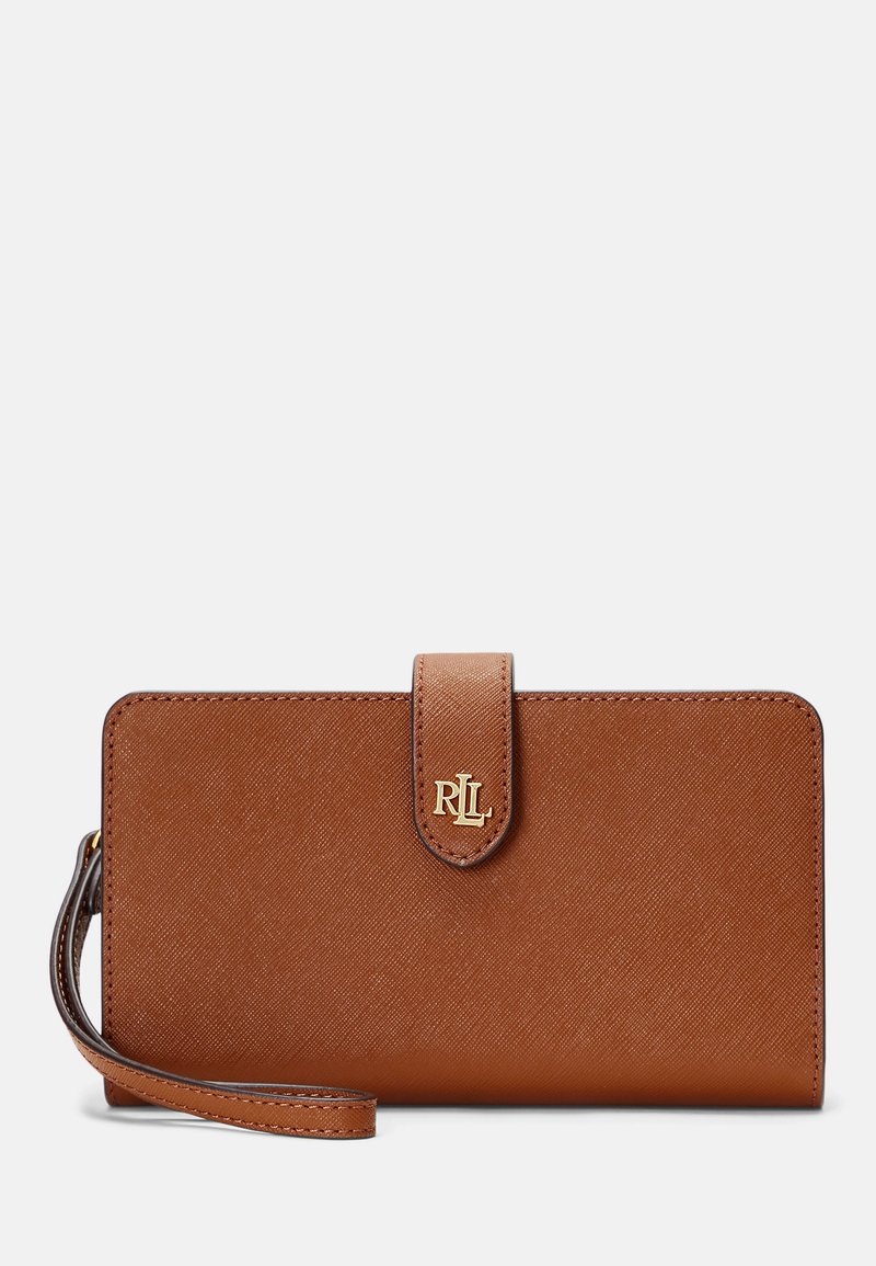 Lauren Ralph Lauren CROSSHATCH LEATHER TECH WRISTLET - Wallet - tan ...