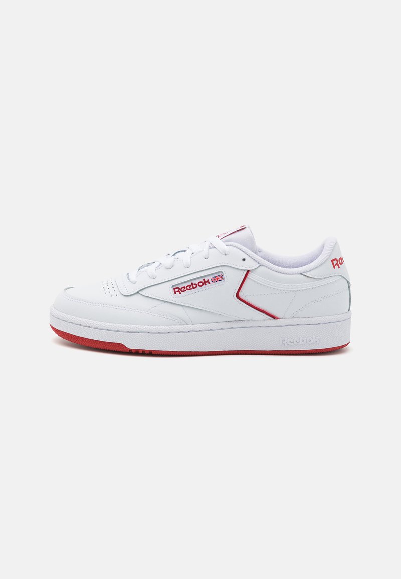 Reebok Classic CLUB C 85 UNISEX - Sneaker low - footwear white/flash red/weiß - Zalando.de