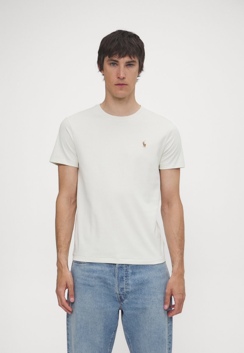 Polo Ralph Lauren SHORT SLEEVE - Basic T-shirt - parchment cream/off ...