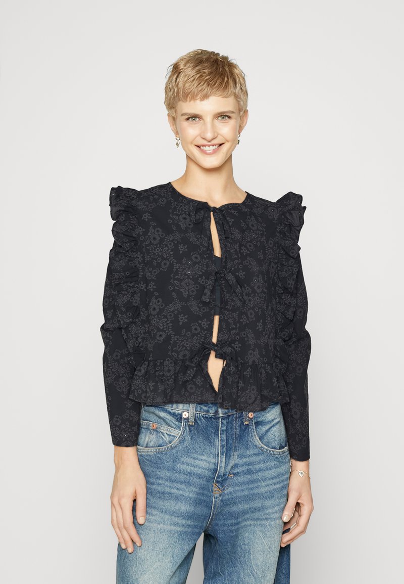 Object OBJCILIE - Blouse - black/noir - ZALANDO.FR