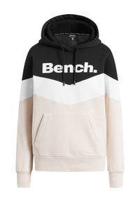 Bench TERESA - Jersey con capucha - white black stone/blanco - Zalando.es