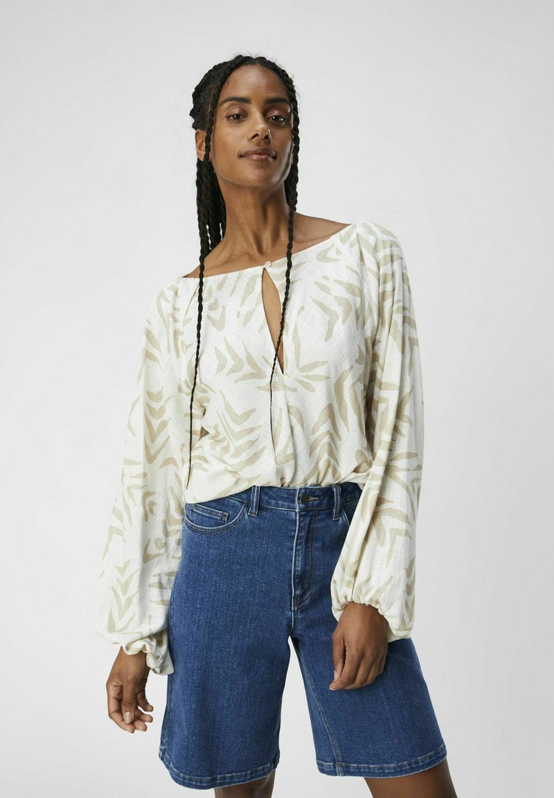 Object Blouse - sandshell/crème - Zalando.nl