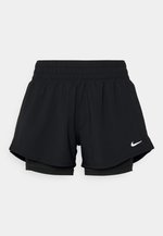 Nike Performance ONE - Sports shorts - black/reflective silver/black ...