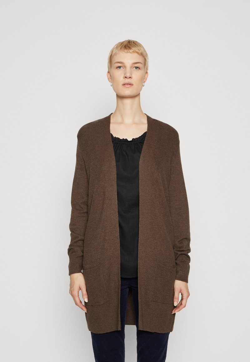 Gap Tall BELLA OPEN THIRD - Cardigan - cozy brown/brown - Zalando.co.uk