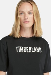 Timberland CROPPED - T-Shirt print - black/schwarz - Zalando.at
