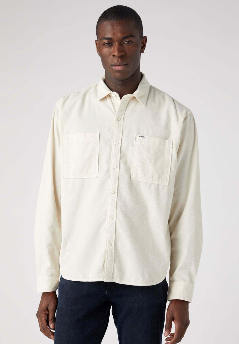 Wrangler 2 POCKET PATCH - Camisa - weiss/blanco - Zalando.es