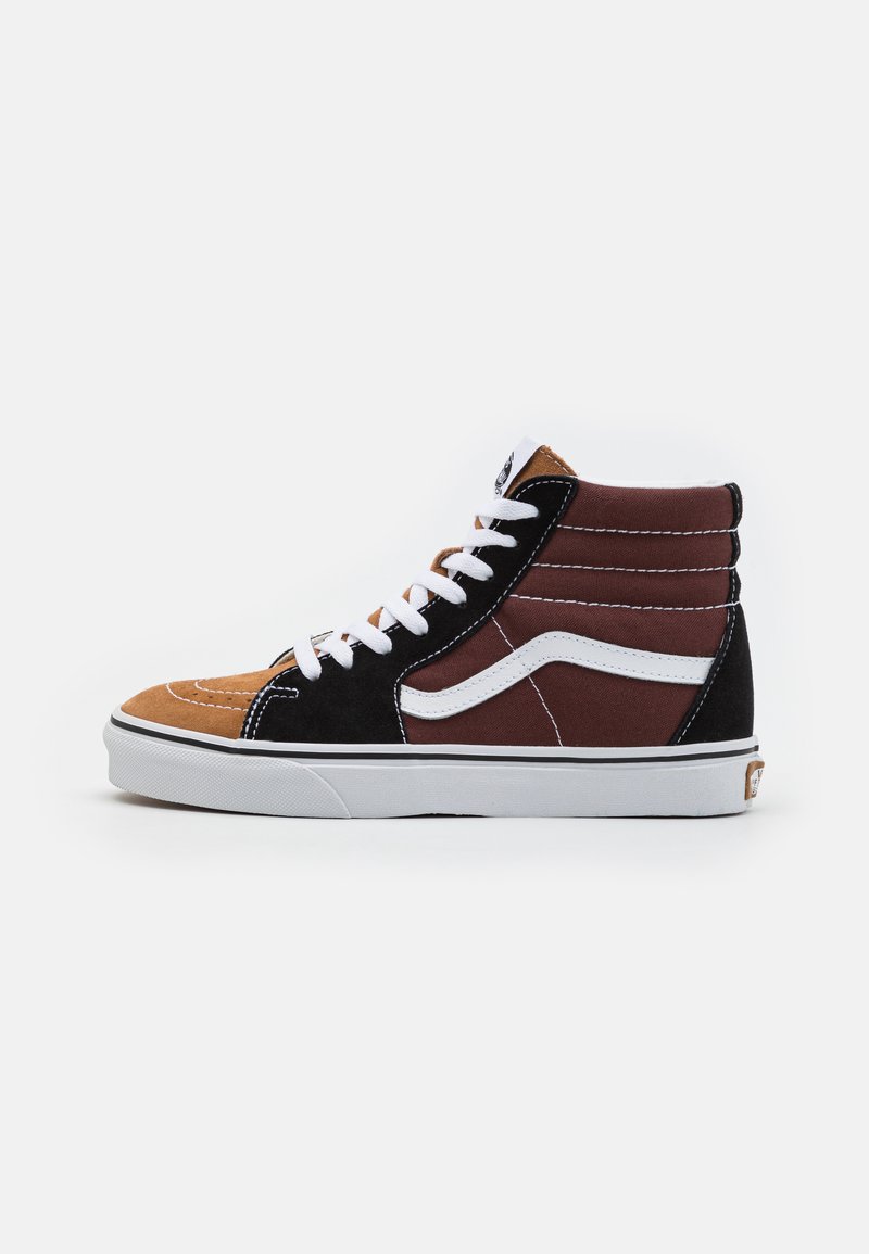 Vans SK8-HI UNISEX - Sneakers hoog - black/brown/bruin - Zalando.nl